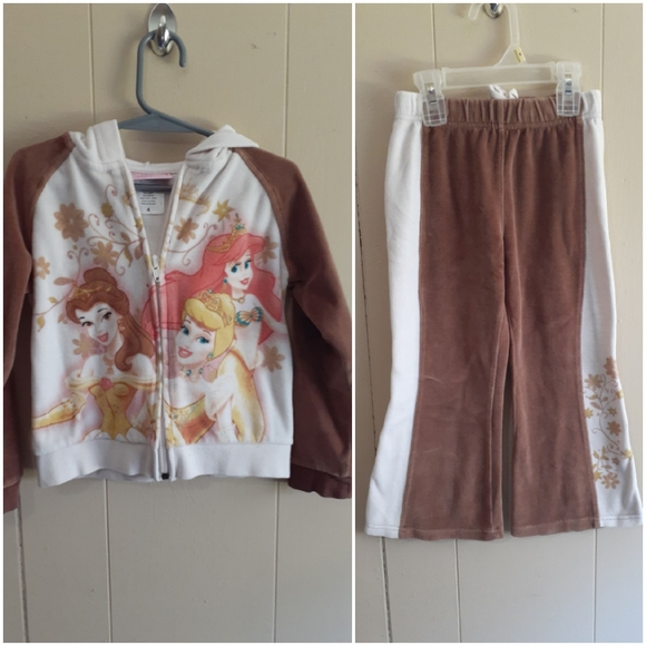 Disney | Matching Sets | Disney Princess Jacket And Sweat Pants Girls ...